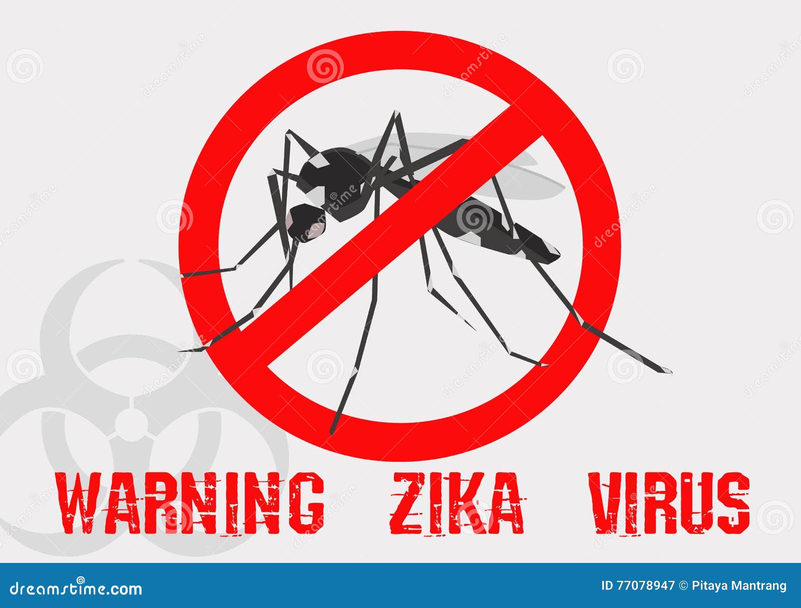 Caution Of Mosquito Aedes Aegypti Icon, Spread Of Zika And Dengue Virus ...