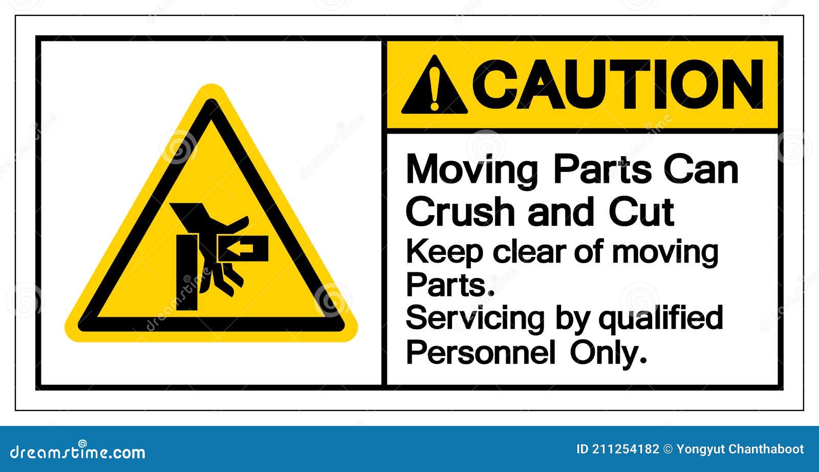 Caution Moving Part Can Crush And Cut Keep Hand Clear Follow Lockout ...