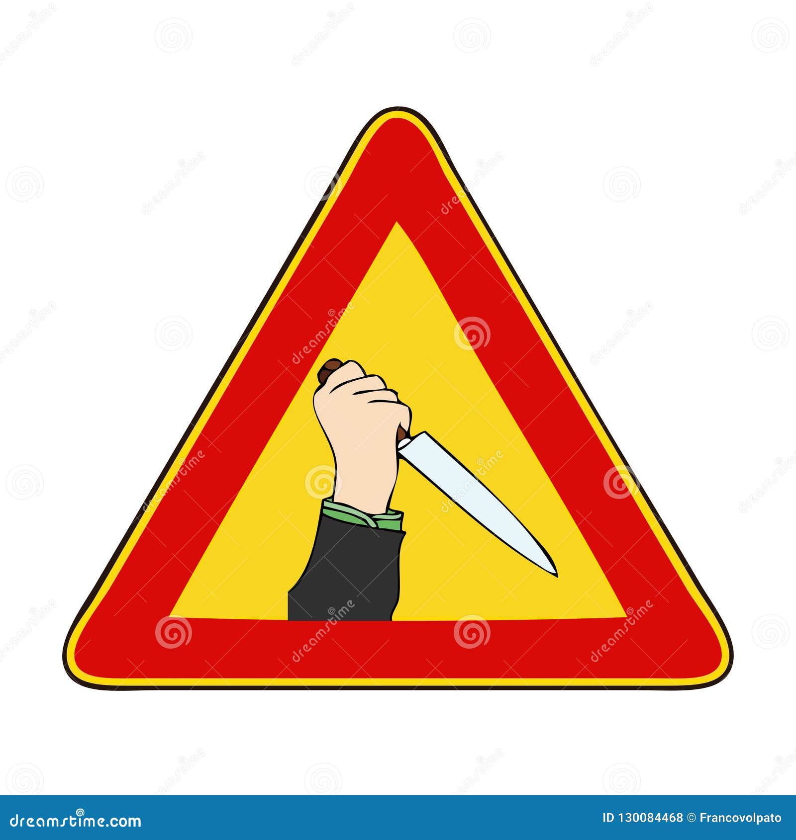 Caution Murder in progress stock illustration. Illustration of ...