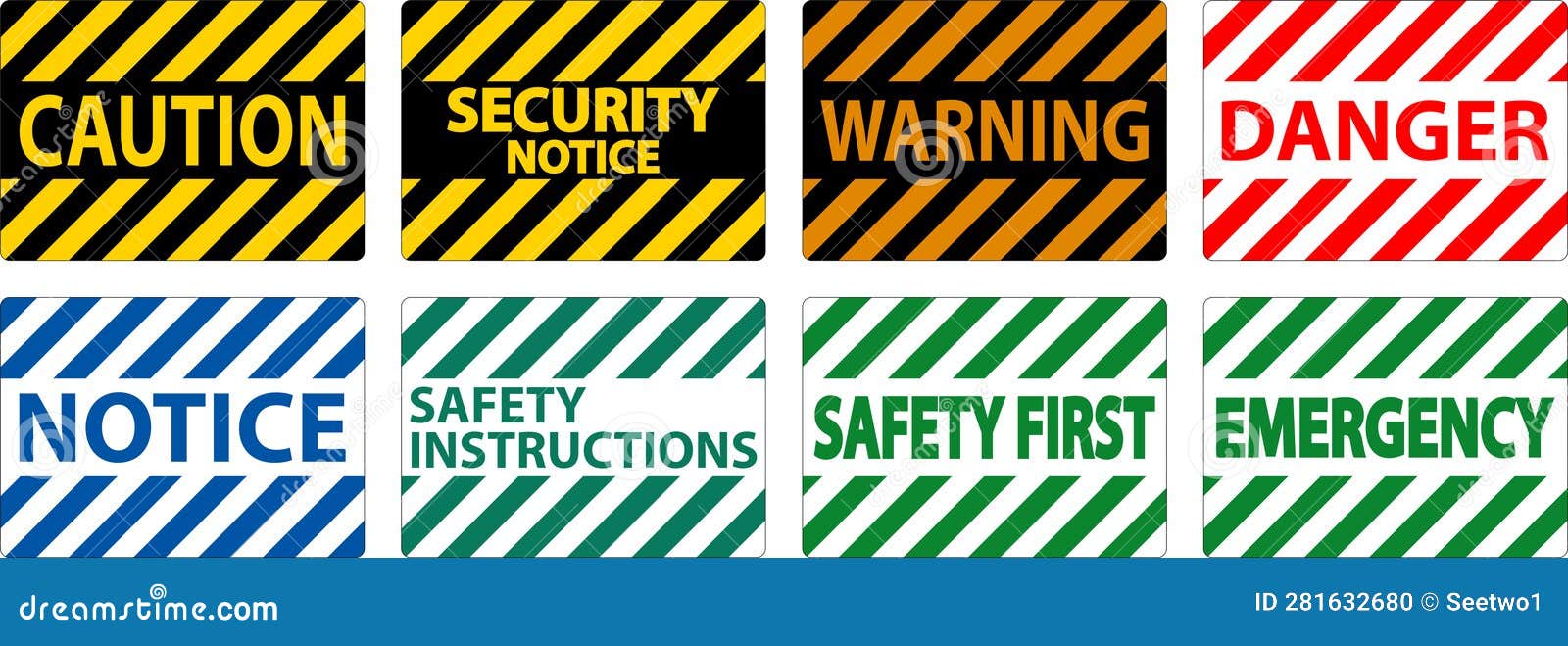 Caution, Notice, Security Notice, Emergency, Safety First, Safety ...