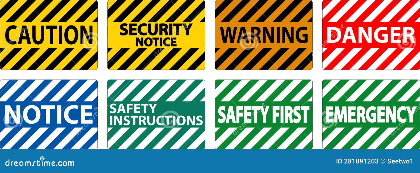 Caution, Notice, Security Notice, Emergency, Safety First, Safety ...