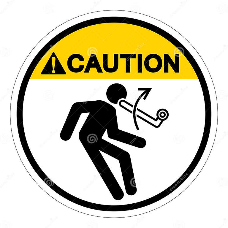 Caution Object Bumps of Face Hazard Symbol Sign, Vector Illustration ...
