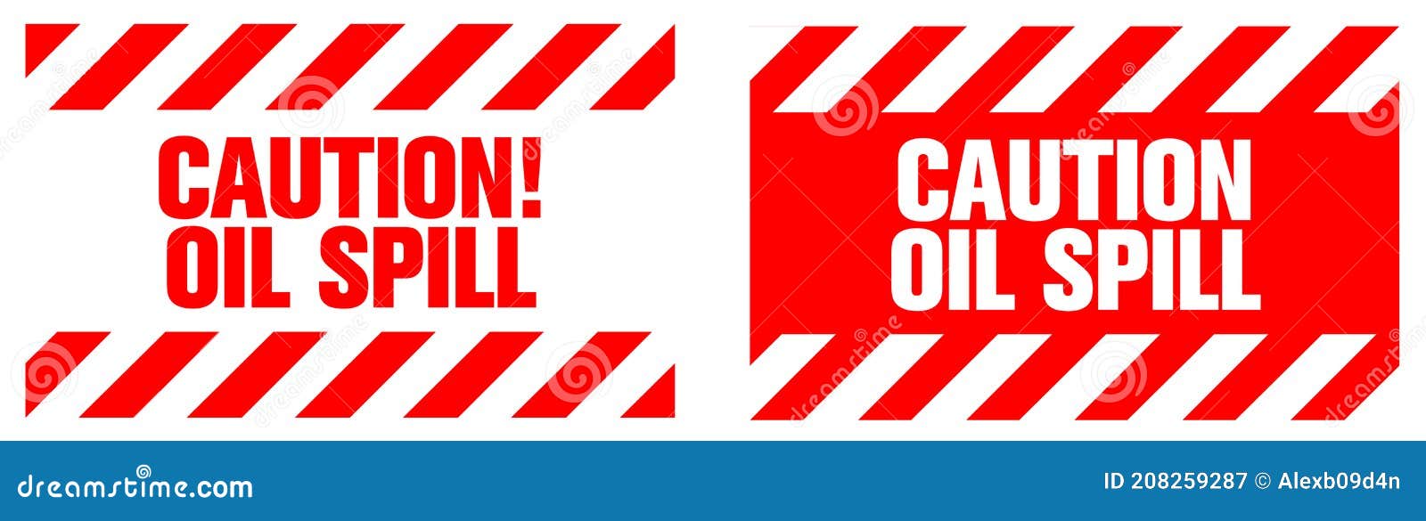 Caution, Oil Spill Warning Sign. Stock Vector - Illustration of drip ...