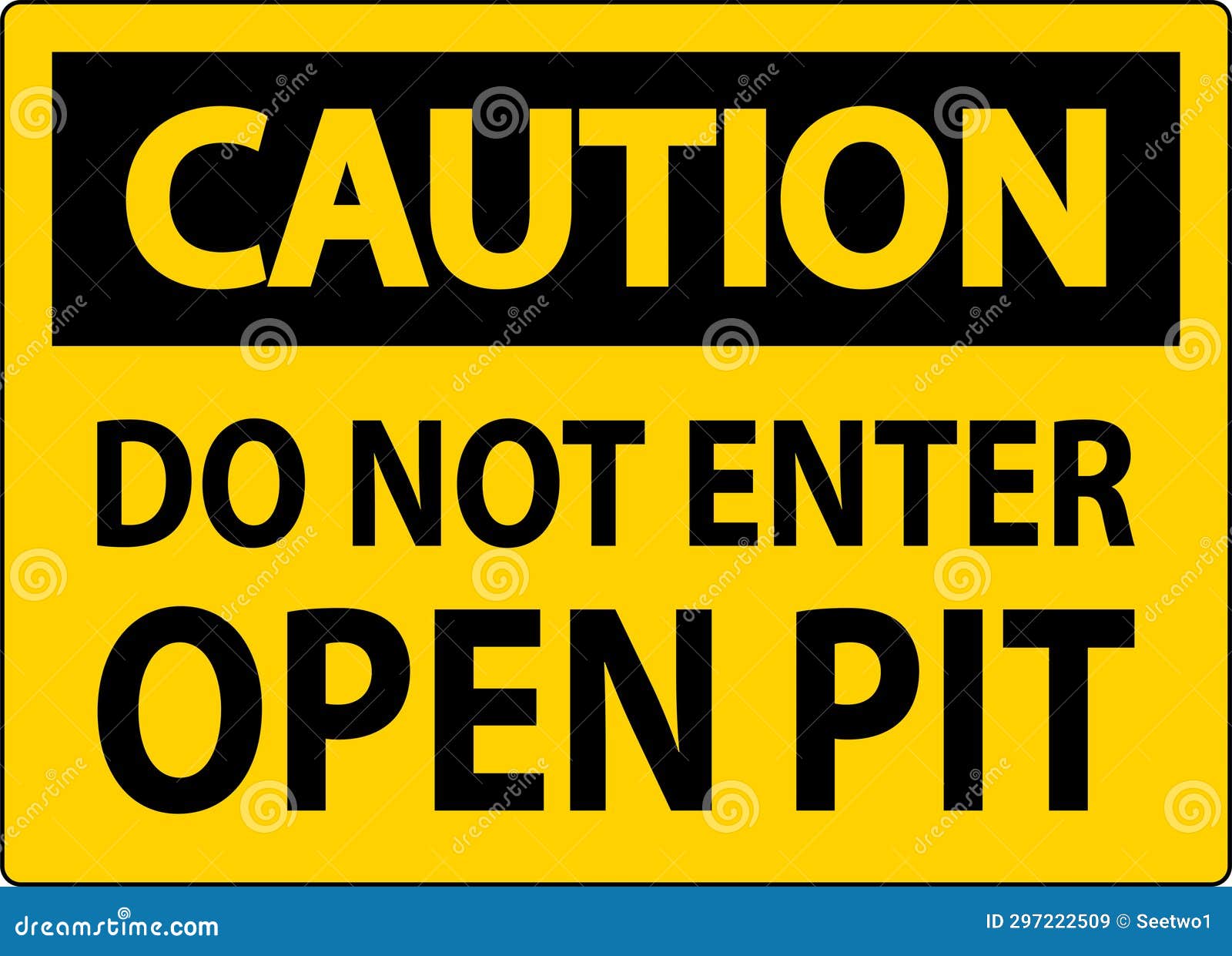 Caution Do Not Enter Symbol Sign, Vector Illustration, Isolate On White ...