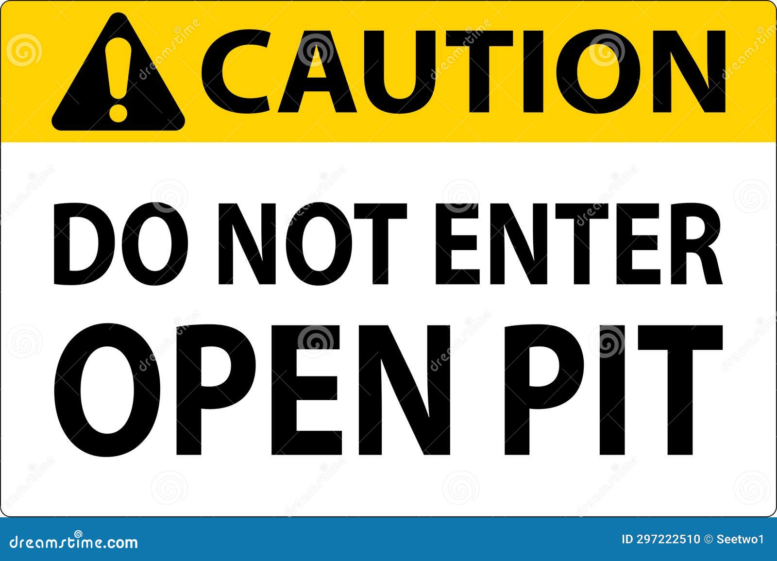 Caution Do Not Enter Symbol Sign, Vector Illustration, Isolate On White ...