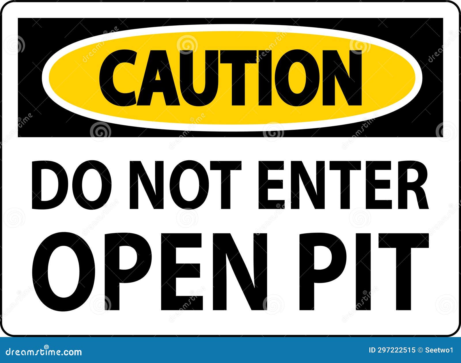 Caution Do Not Enter Symbol Sign, Vector Illustration, Isolate On White ...