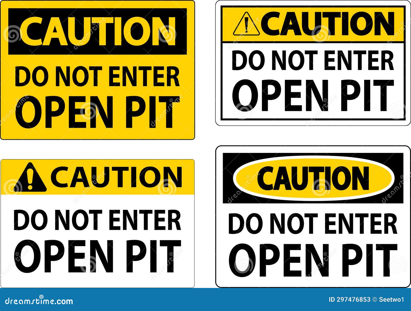 Caution Do Not Enter Symbol Sign, Vector Illustration, Isolate On White ...