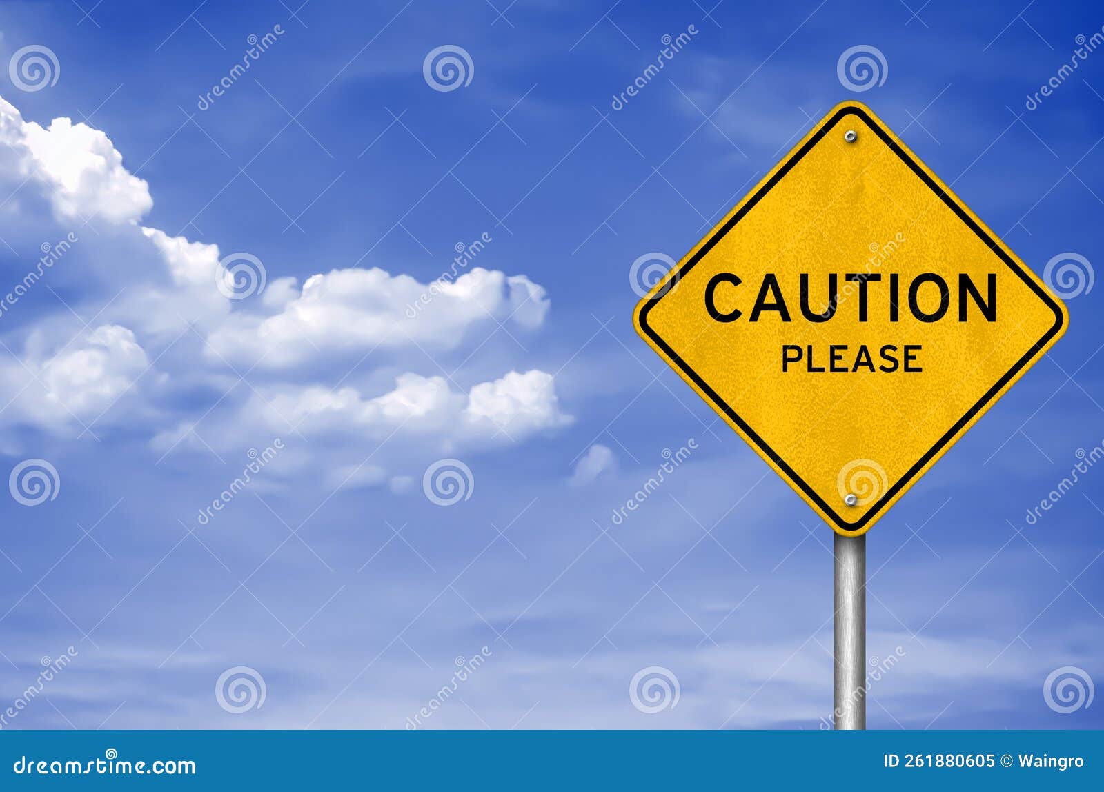 Caution Please Sign Stock Photography | CartoonDealer.com #126885194