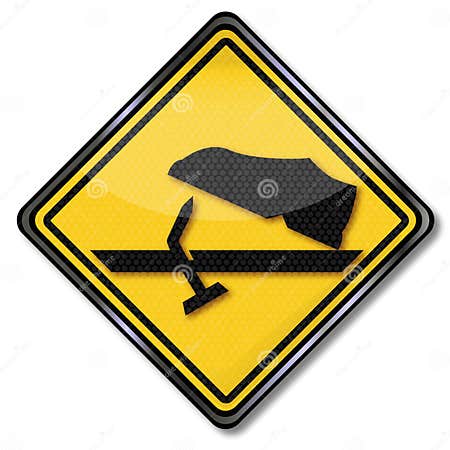 Caution protruding nails stock vector. Illustration of caution - 132328765