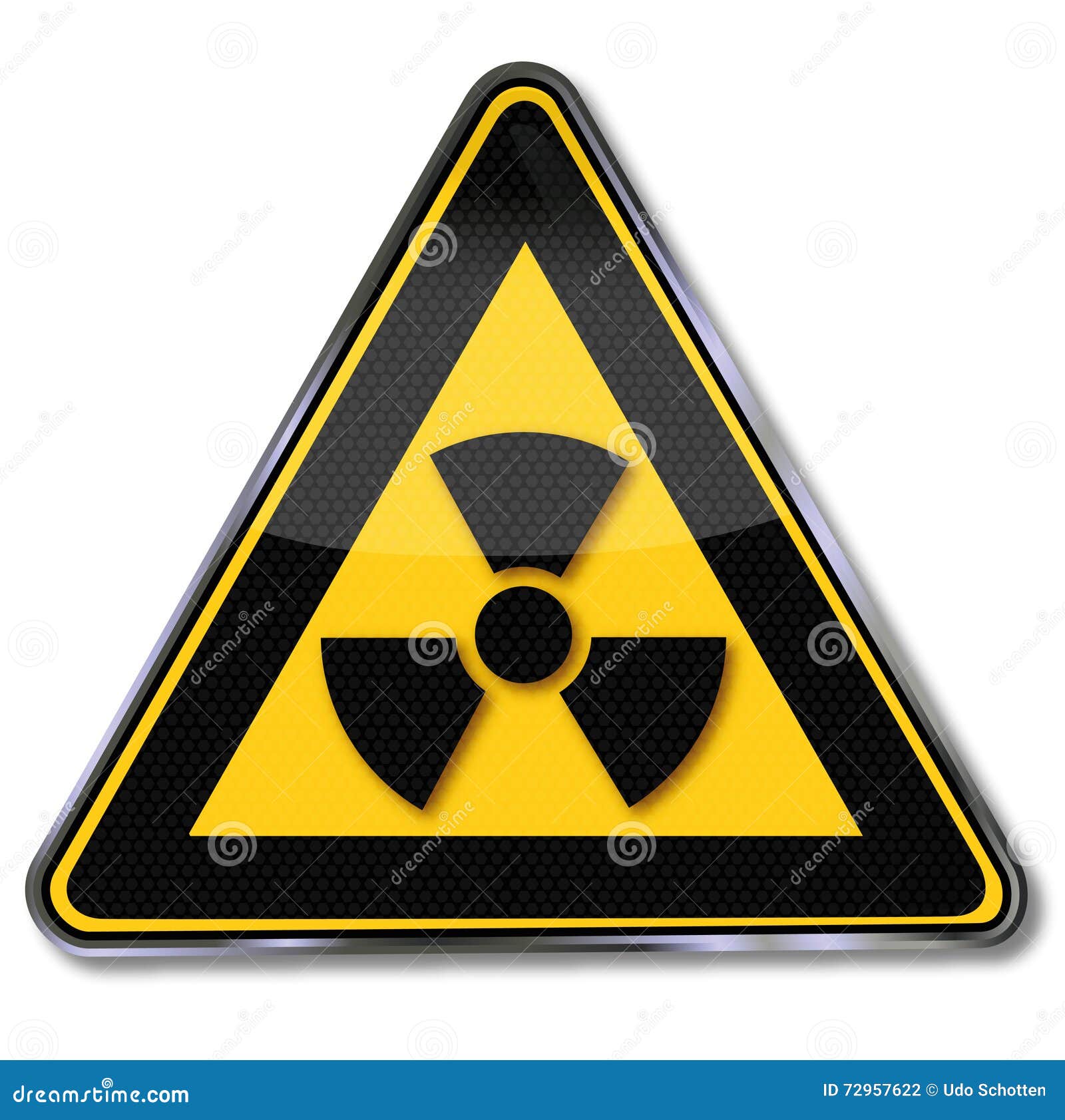 Caution radiation stock vector. Illustration of meaning - 72957622