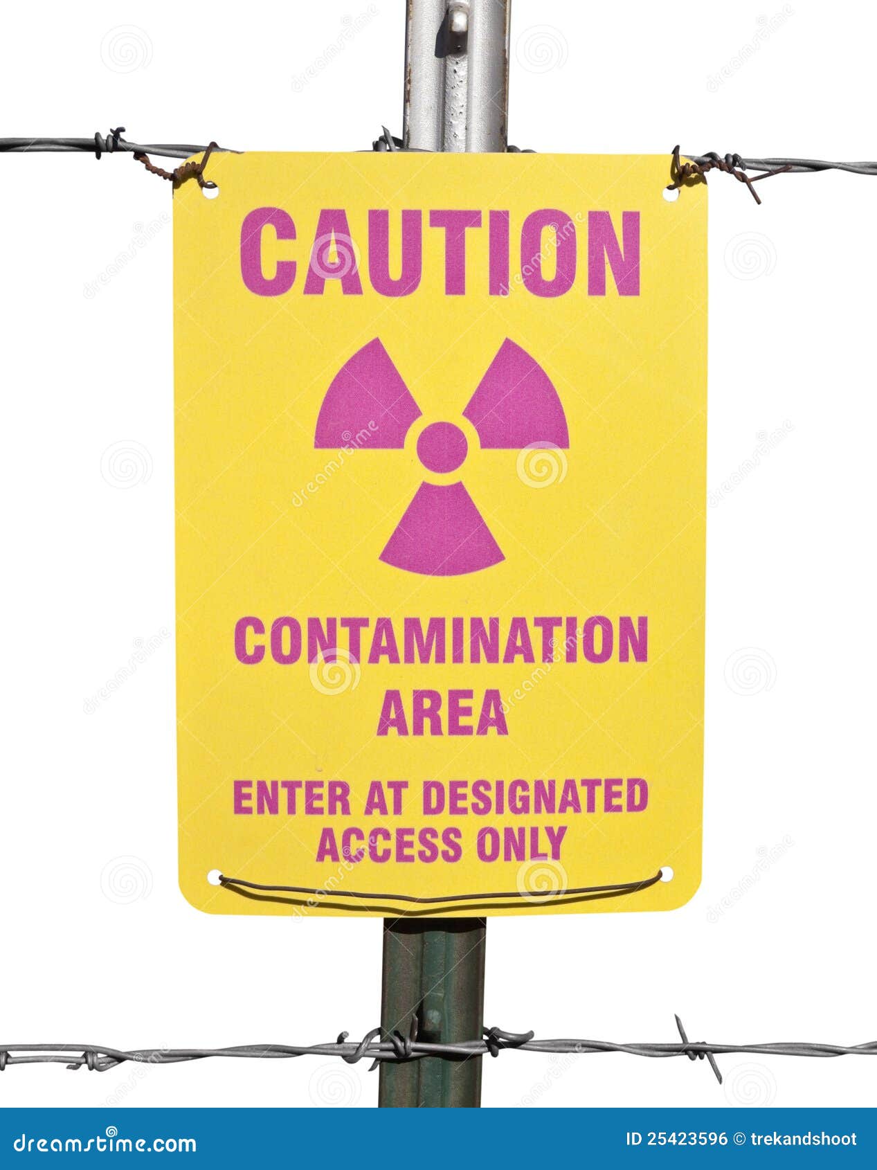 120 Caution Radioactive Contamination Area Sign Stock Photos - Free ...