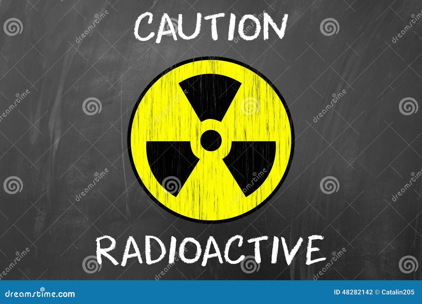 Radioactive Symbol: Yellow Nuclear Radioactive Ionizing Radiation ...