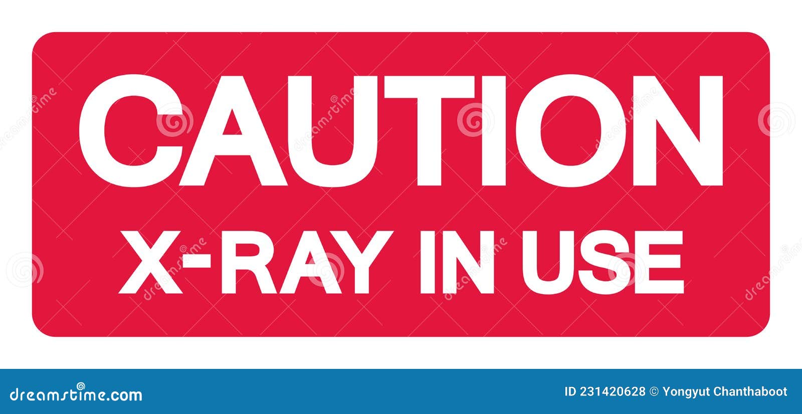 Caution X-Ray in Use Symbol Sign, Vector Illustration, Isolate on White ...