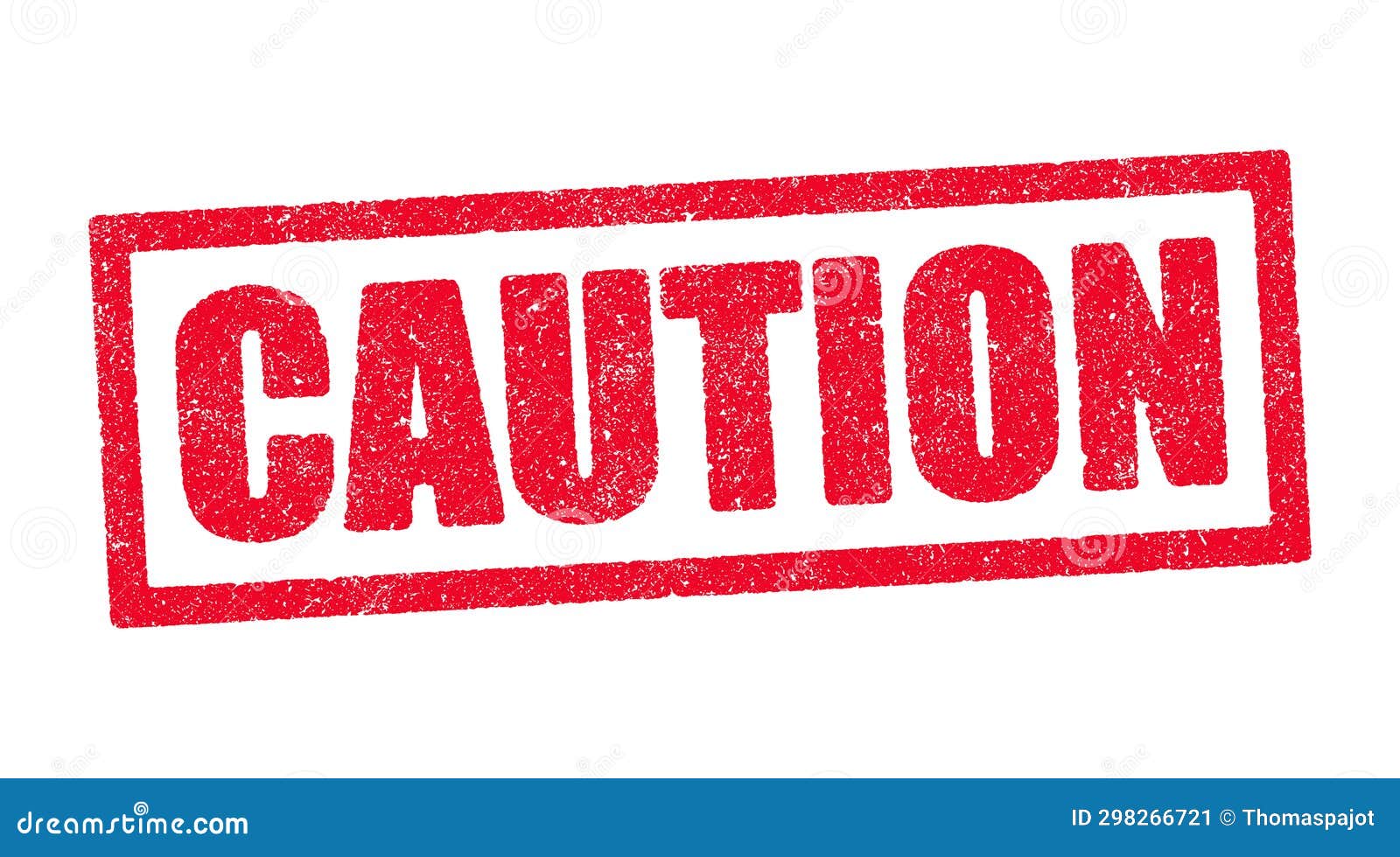 Caution red ink stamp stock vector. Illustration of cautioned - 298266721