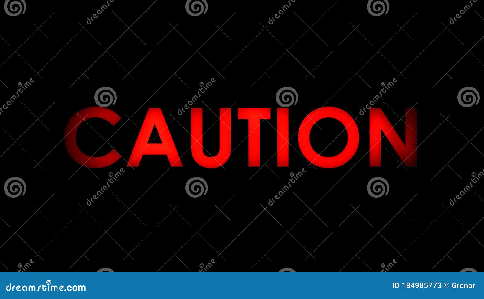 Caution red message text stock illustration. Illustration of notice ...