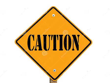 Caution road sign isolated stock image. Image of caution - 14912905