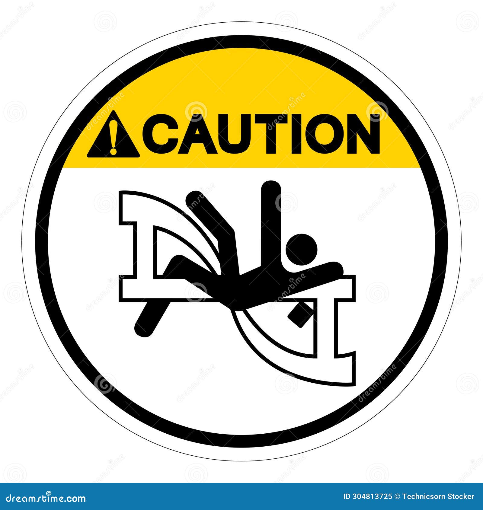 Caution Rotating Equipment Lockout Power Before Entering Compartment ...