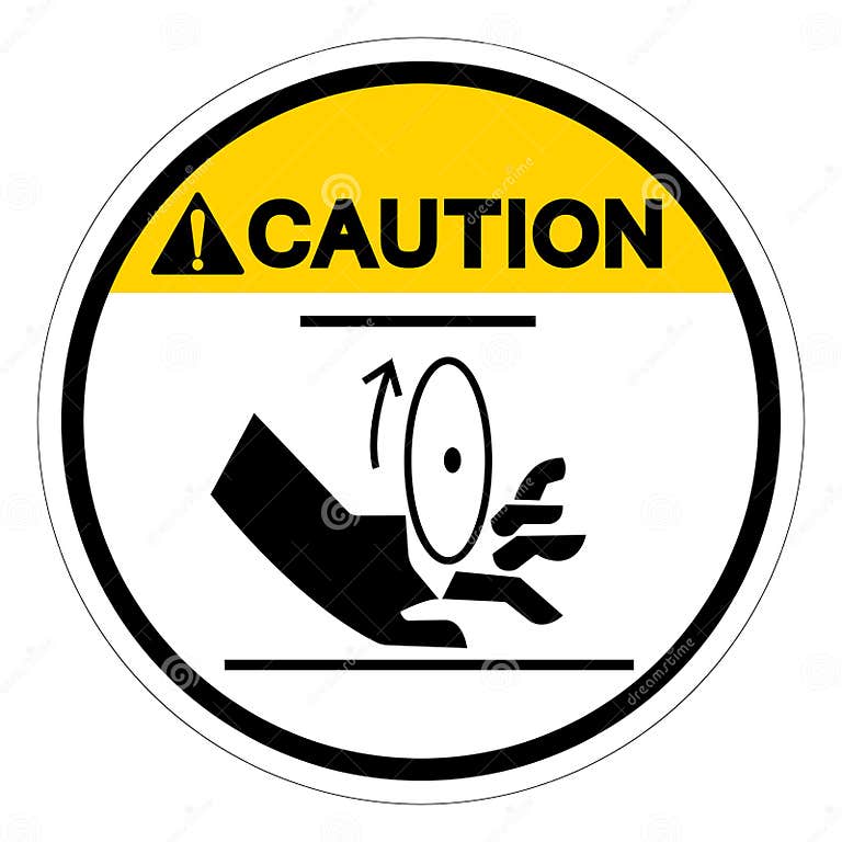 Caution Rotating Blade Symbol Sign, Vector Illustration, Isolate on ...