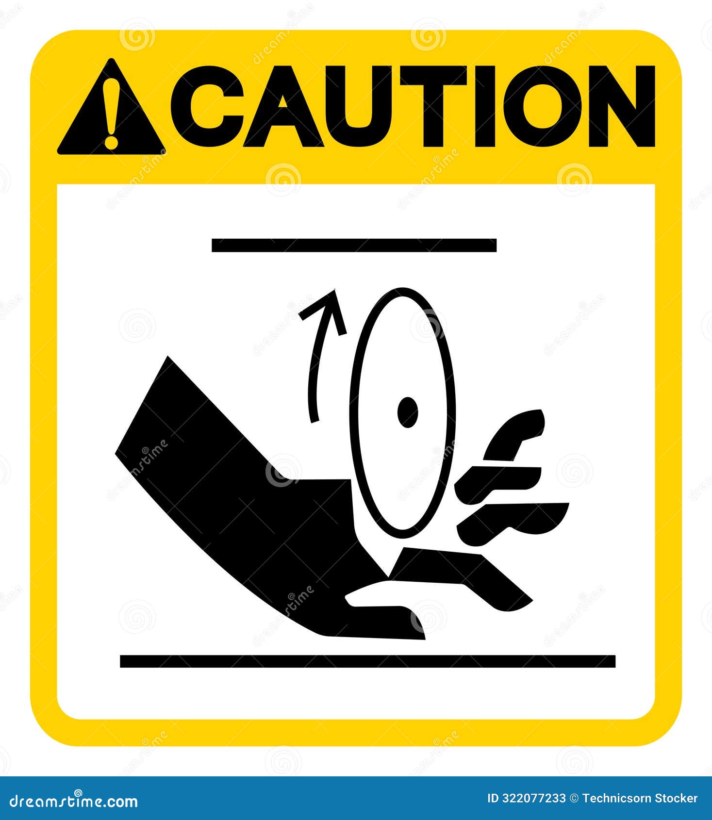 Caution Rotating Equipment Lockout Power Before Entering Compartment ...