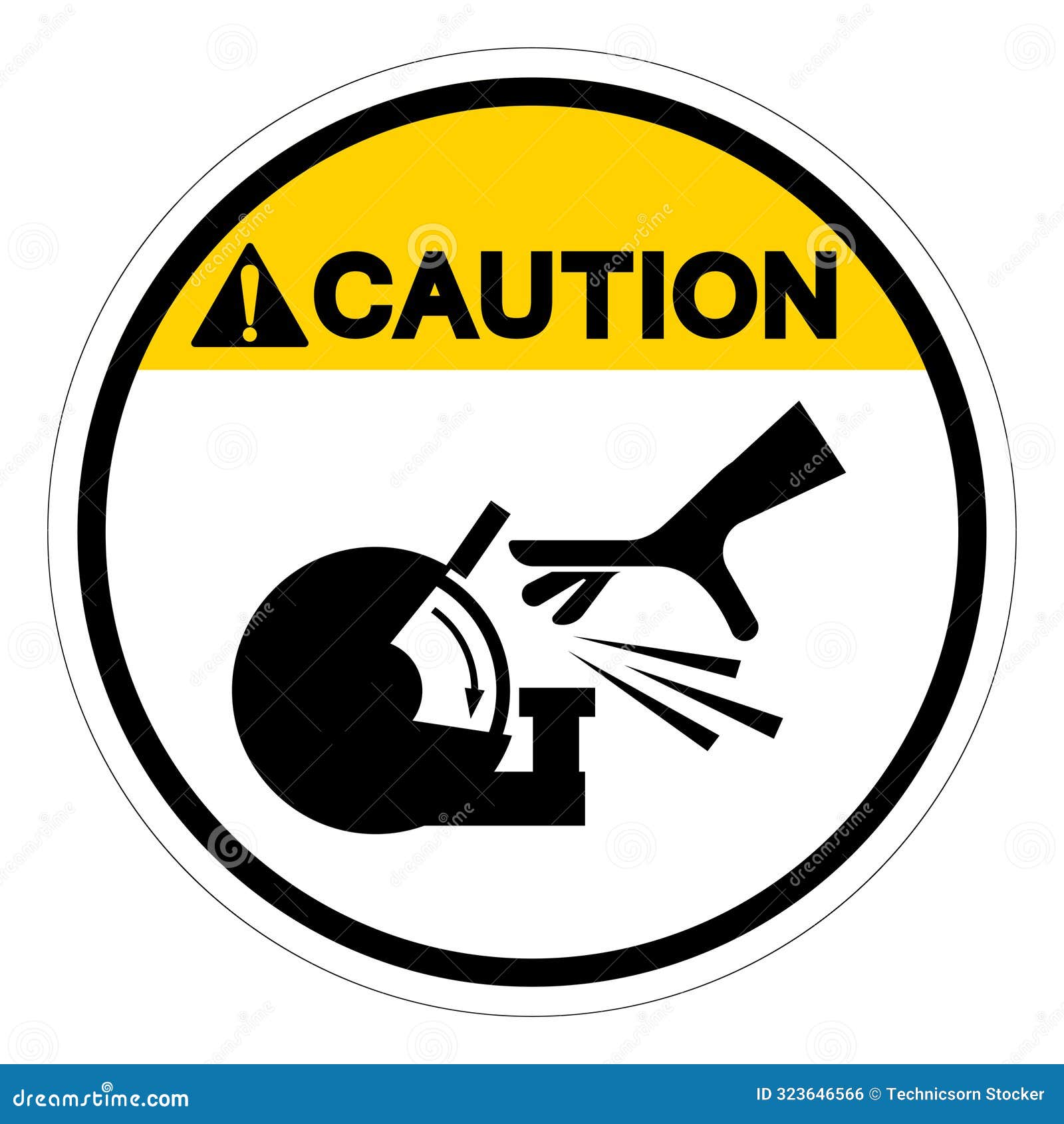 Caution Rotating Equipment Lockout Power Before Entering Compartment ...