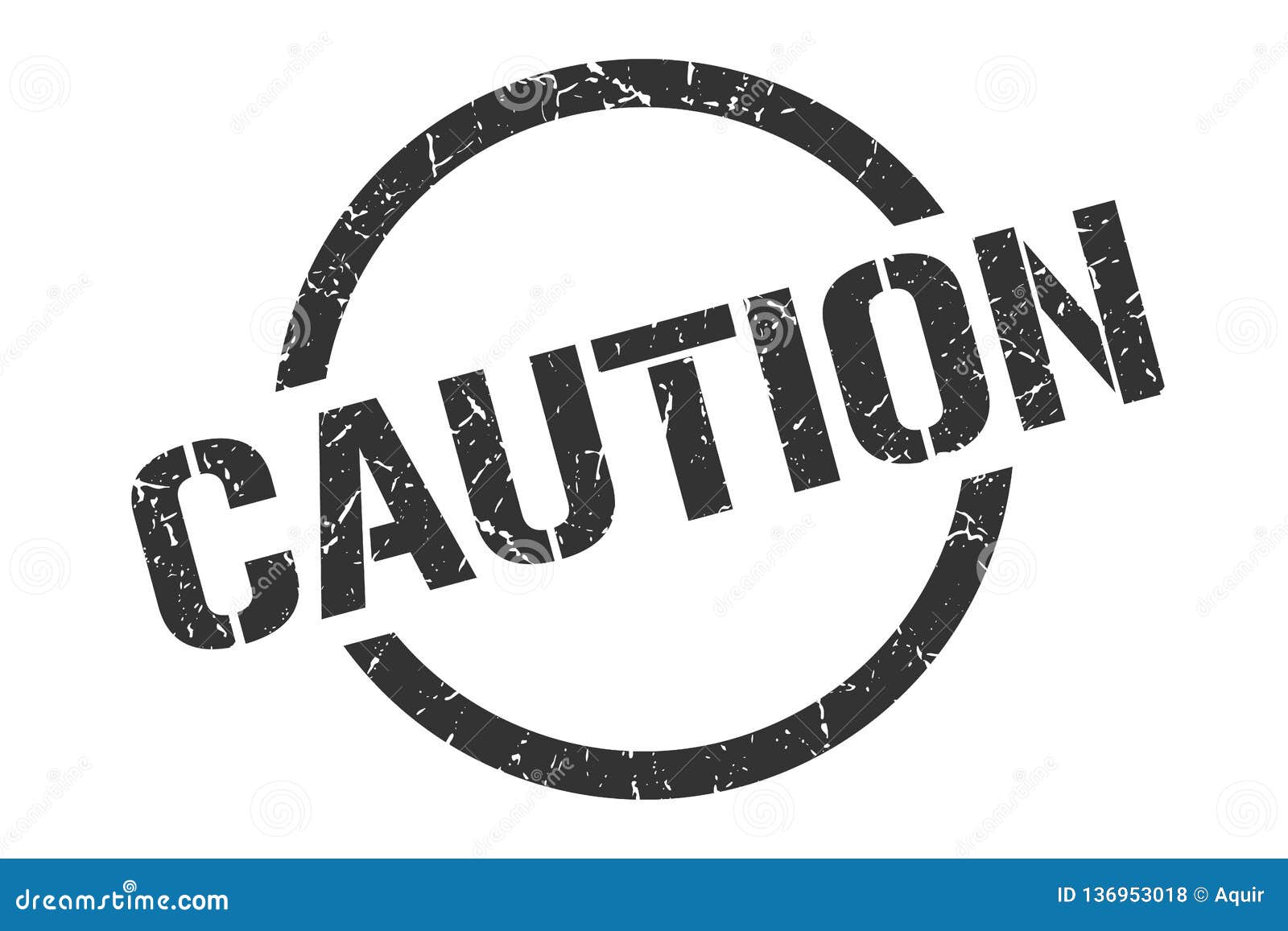 Caution stamp stock vector. Illustration of caution - 136953018