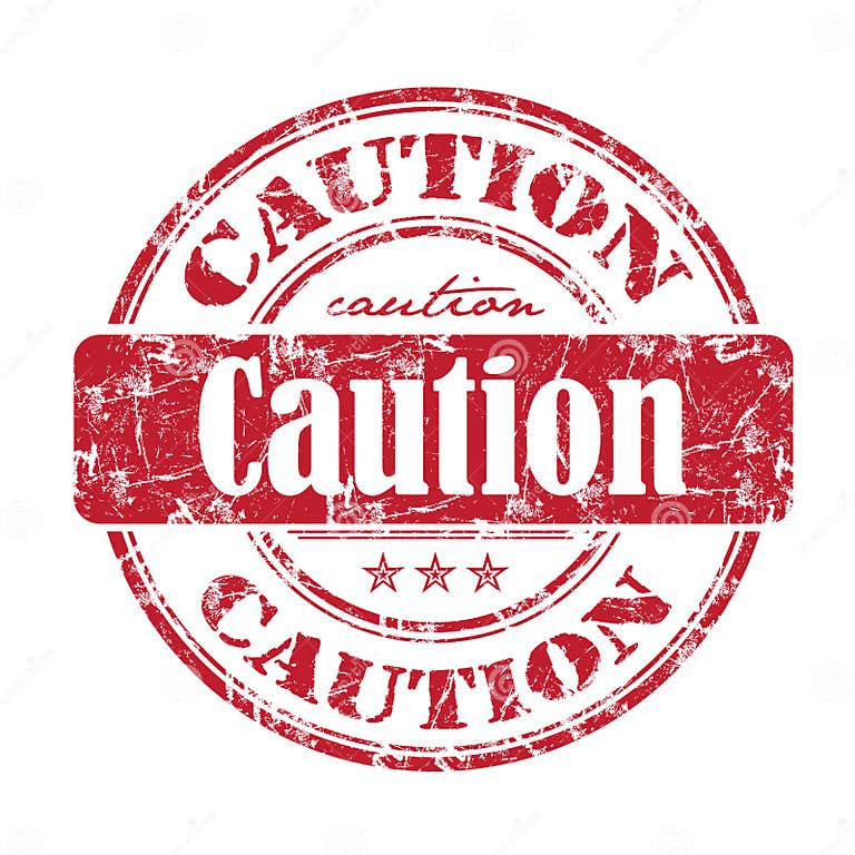 Caution rubber stamp stock vector. Illustration of icon - 8253968