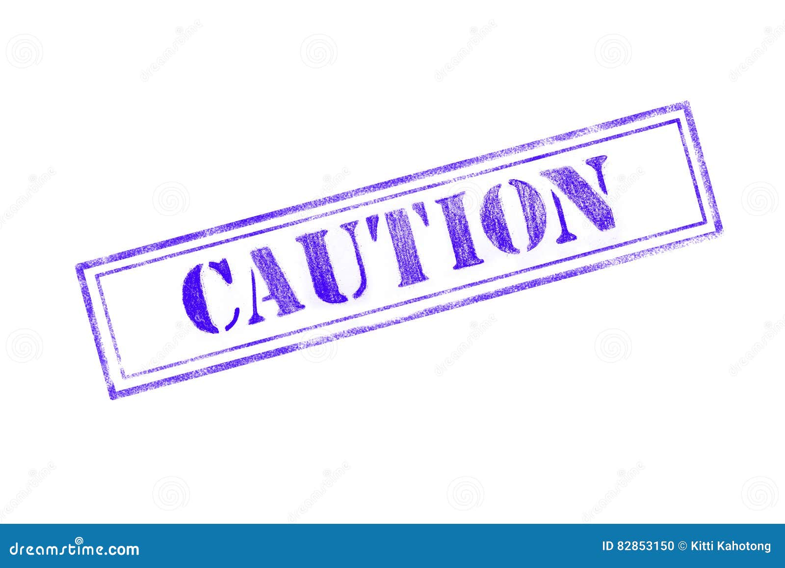 `CAUTION ` Rubber Stamp Over a White Background Stock Illustration ...