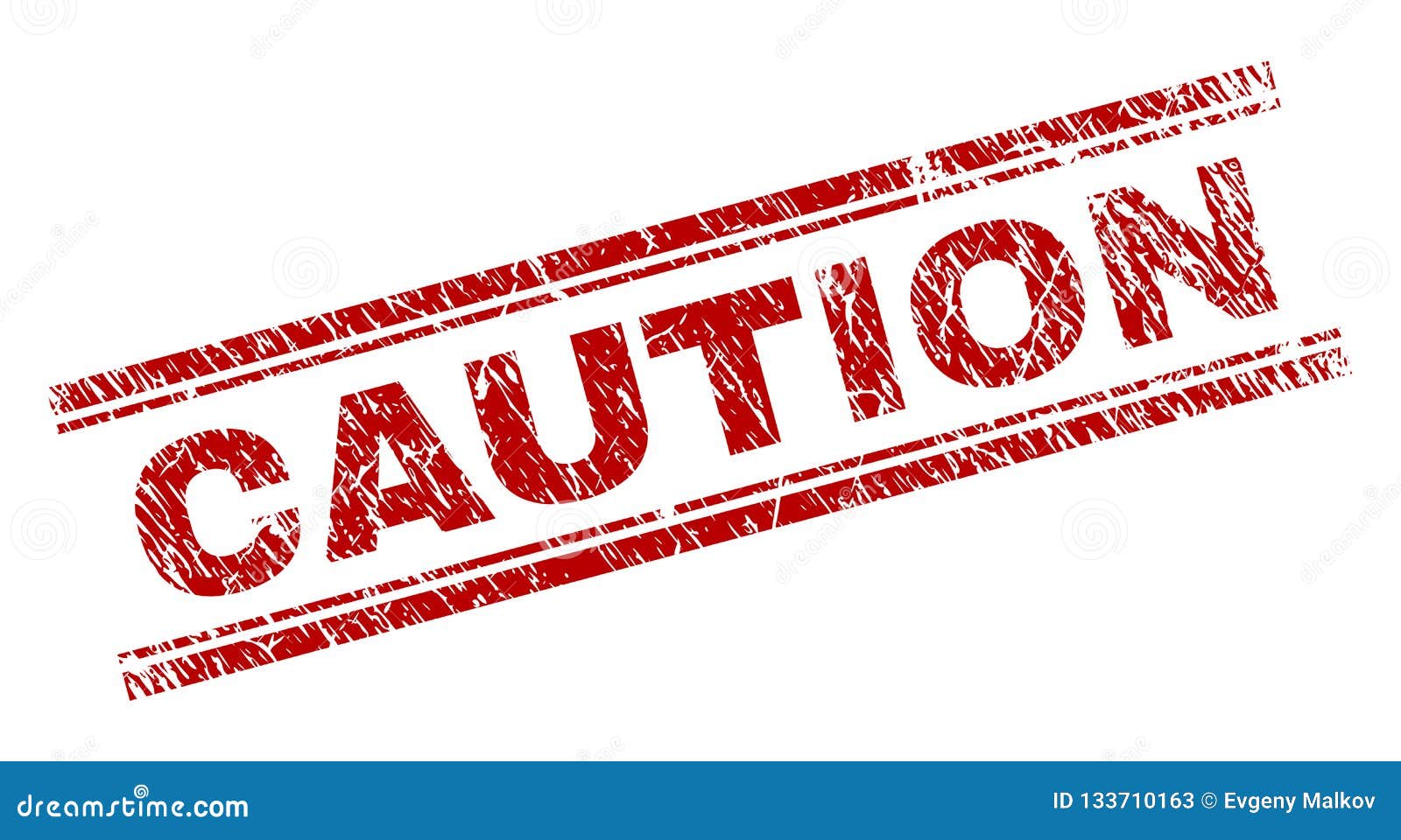 Scratched Textured CAUTION Stamp Seal Stock Vector - Illustration of ...