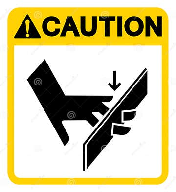 Caution Sharp Edges Will Cut Symbol Sign, Vector Illustration, Isolate ...