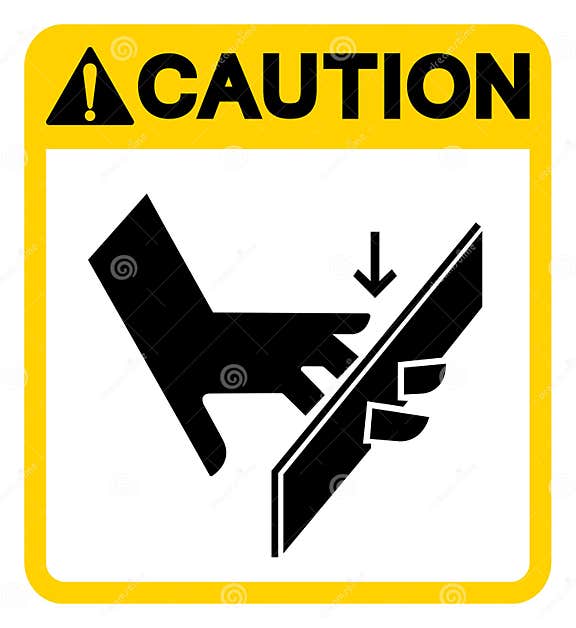 Caution Sharp Edges Will Cut Symbol Sign, Vector Illustration, Isolate ...