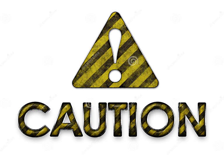 Caution Sign stock illustration. Illustration of health - 13286250