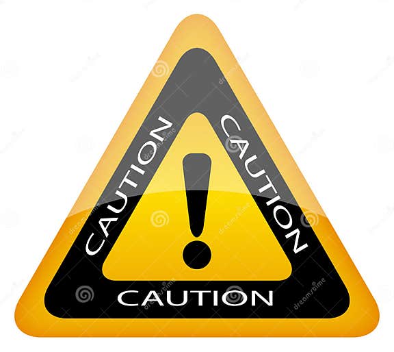Caution sign stock vector. Illustration of risk, problem - 20777048