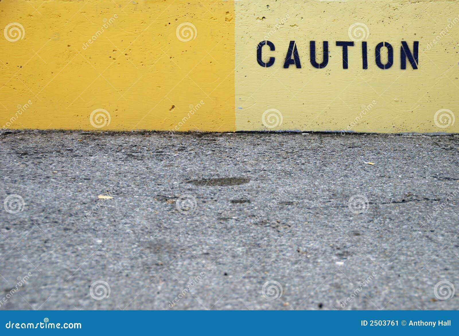 Caution Sign stock image. Image of concrete, instruction - 2503761