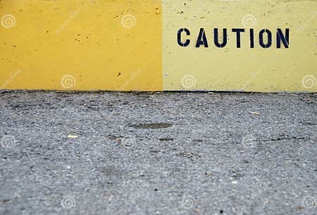 Caution Sign stock image. Image of concrete, instruction - 2503761