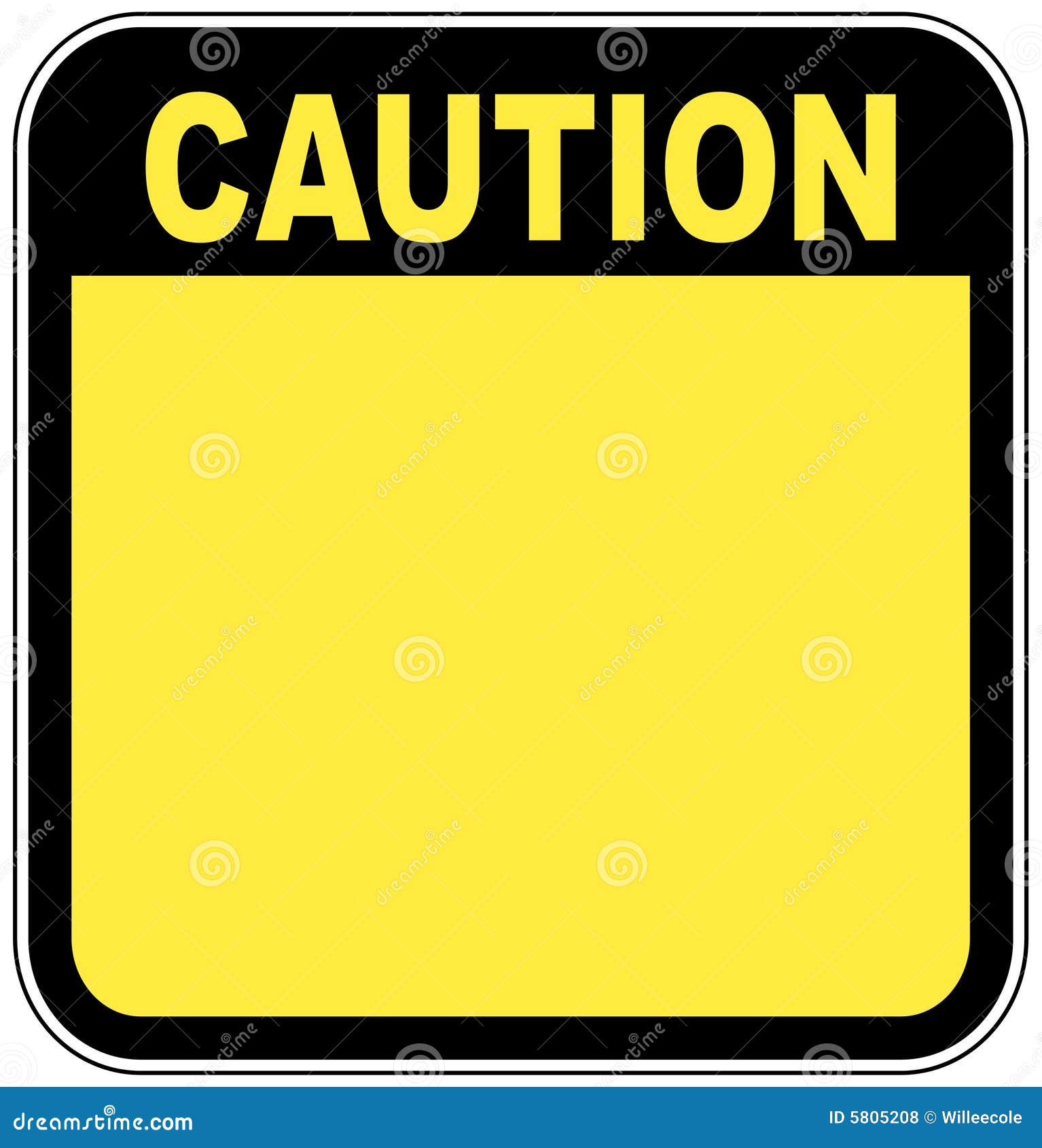 Caution sign stock vector. Illustration of informative - 5805208
