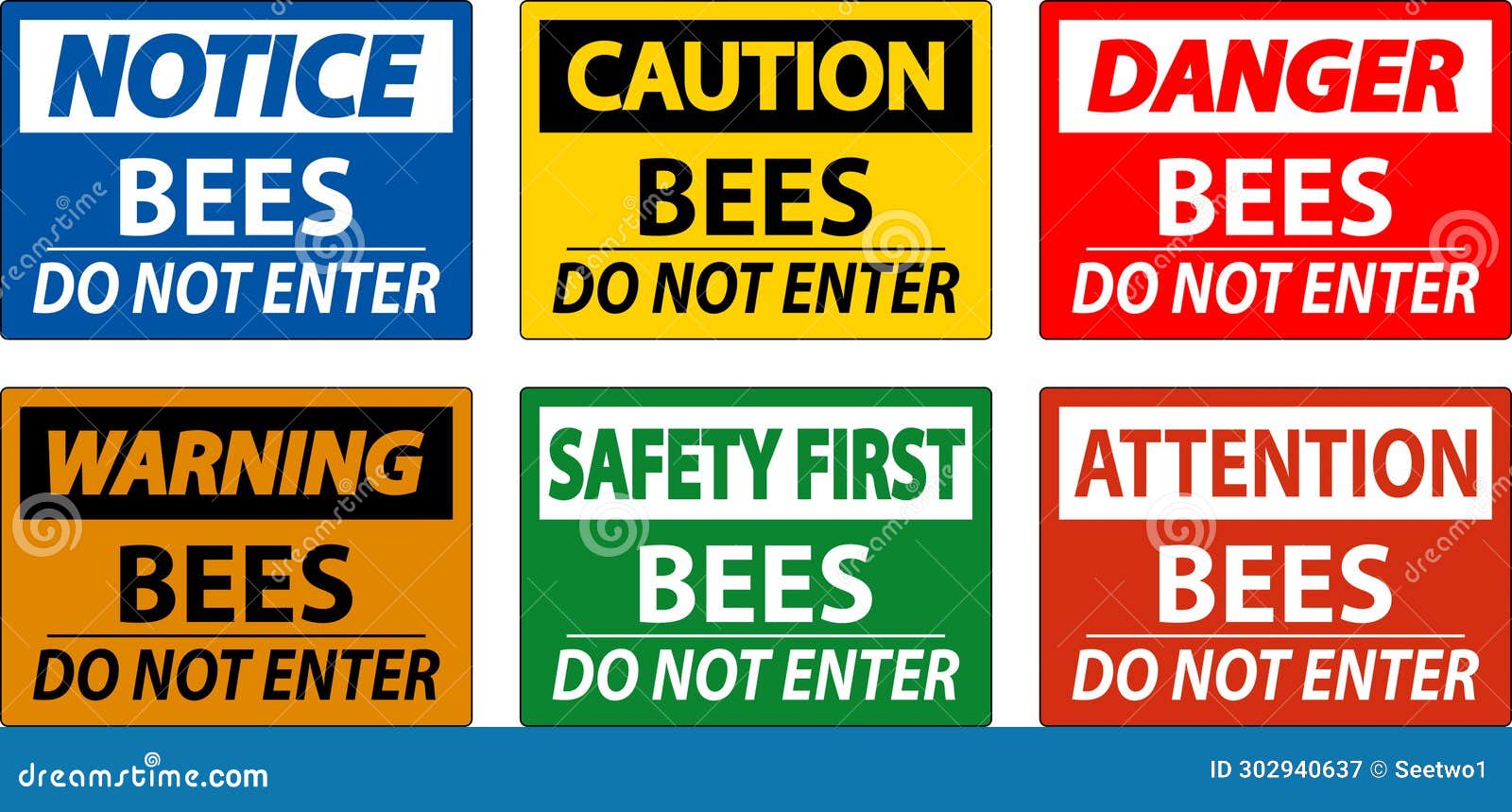 Caution Sign Bees - Do Not Enter Stock Vector - Illustration of body ...