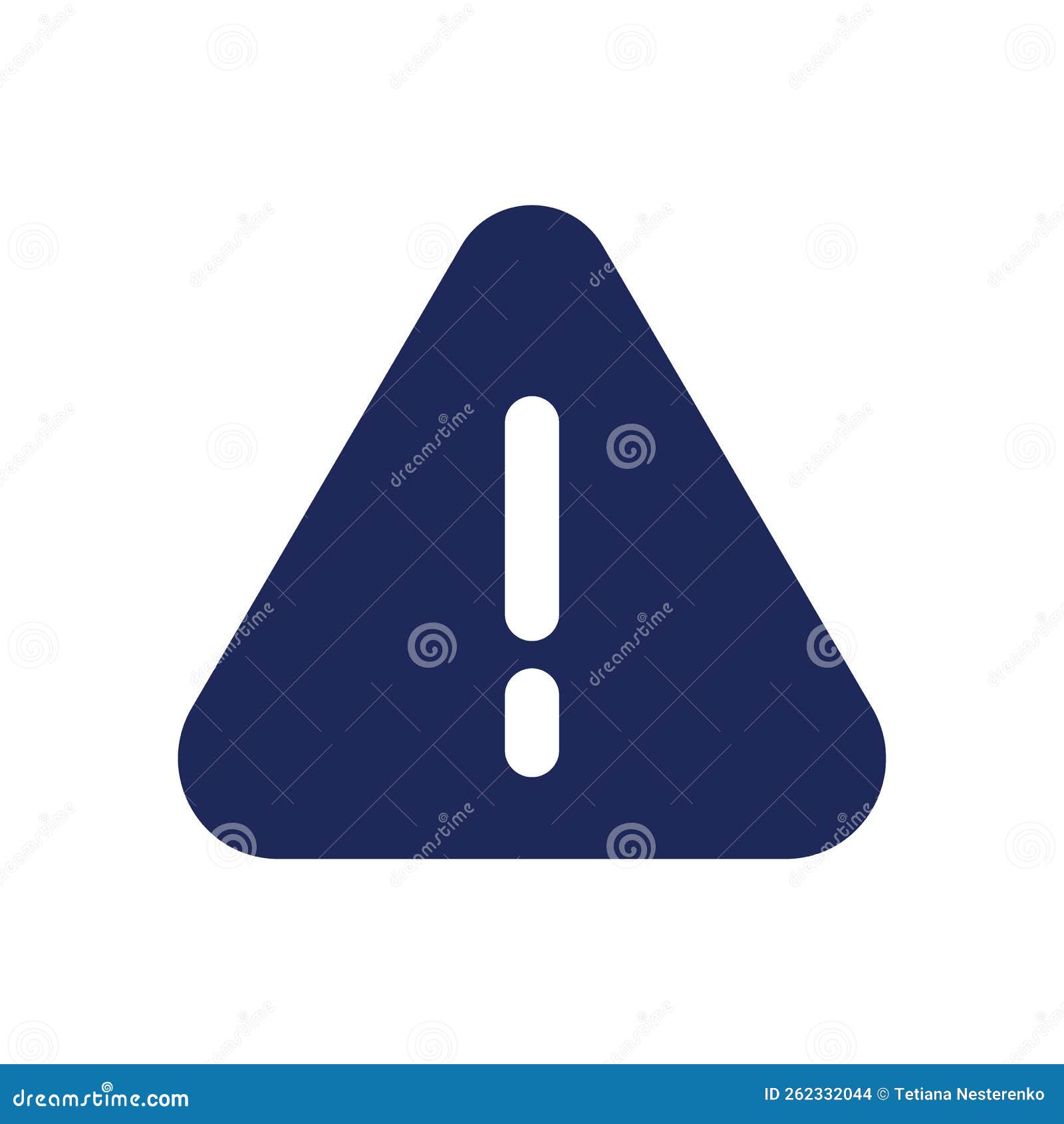 Caution Sign Black Glyph Ui Icon Stock Vector - Illustration of ...