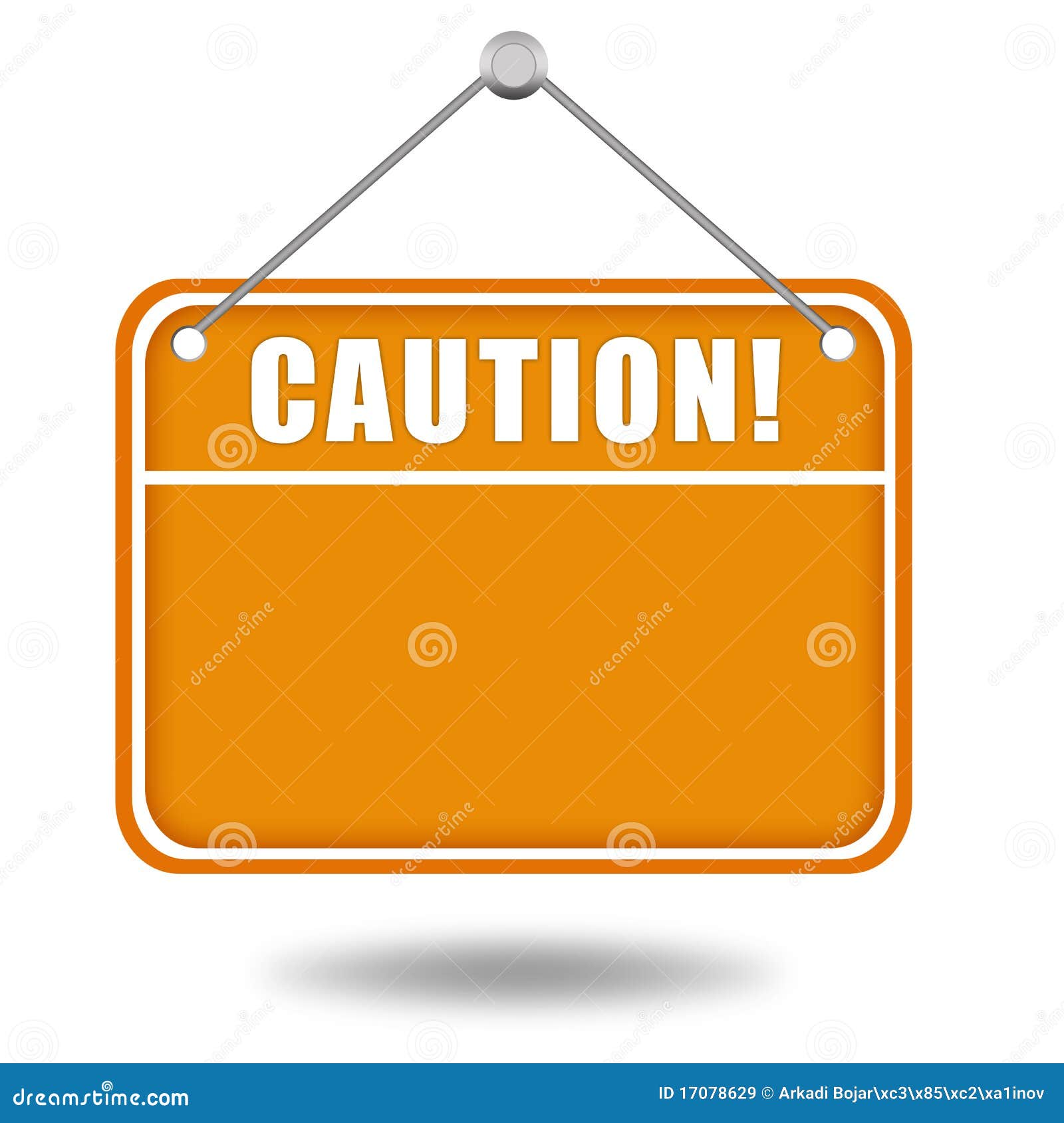 Caution sign board stock illustration. Illustration of danger - 17078629