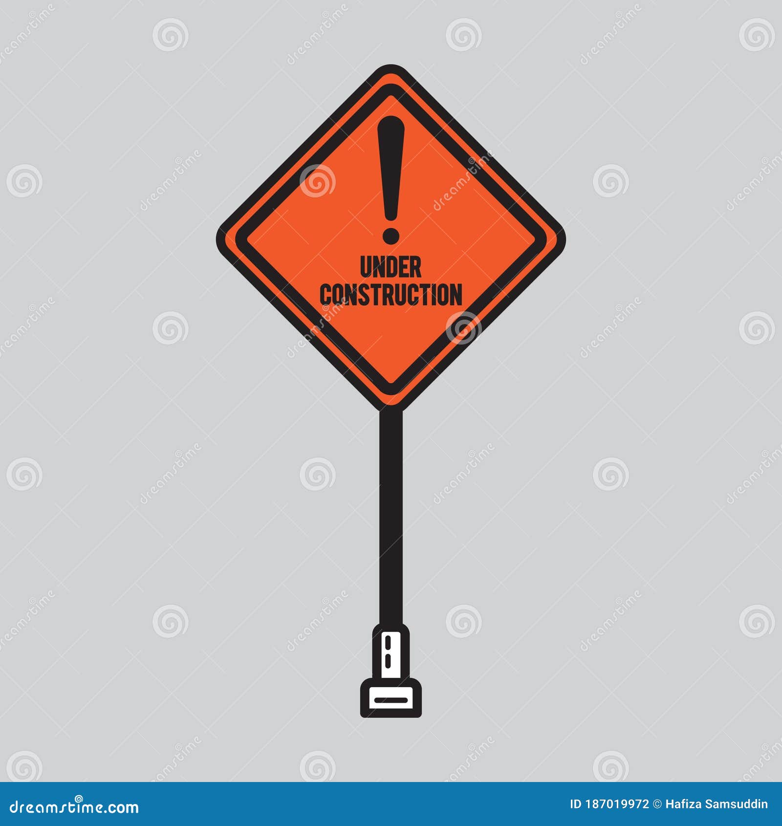 Caution Sign Board. Vector Illustration Decorative Design Stock Vector ...