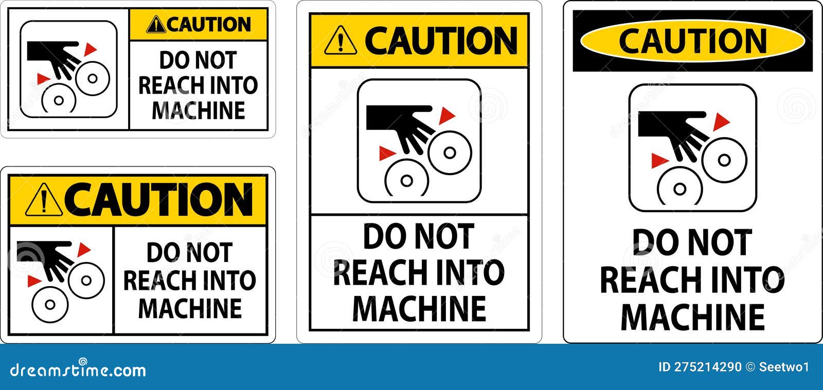 Caution This Machine Must Be Locked Out Prior To Servicing Sign Vector ...