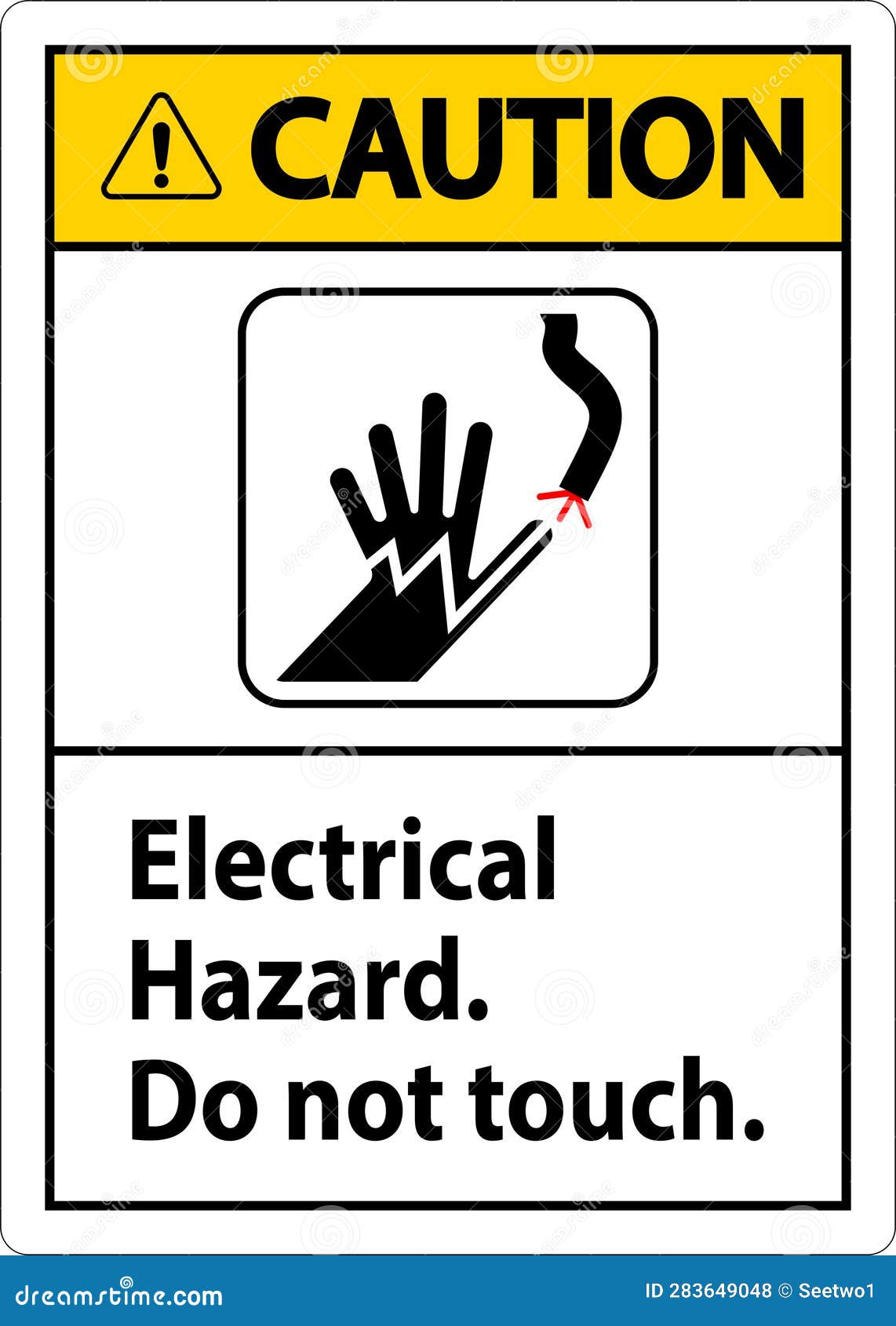 Caution Entanglement Hazard Symbol Sign, Vector Illustration, Isolate ...