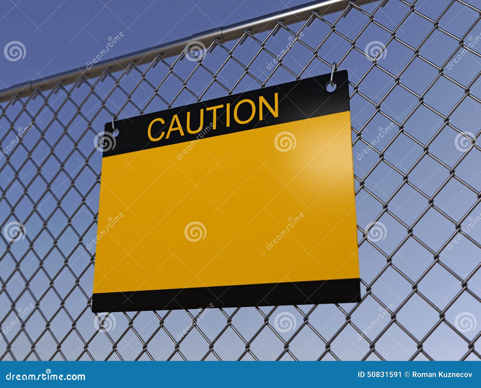 The Caution Sign stock illustration. Illustration of blue - 50831591