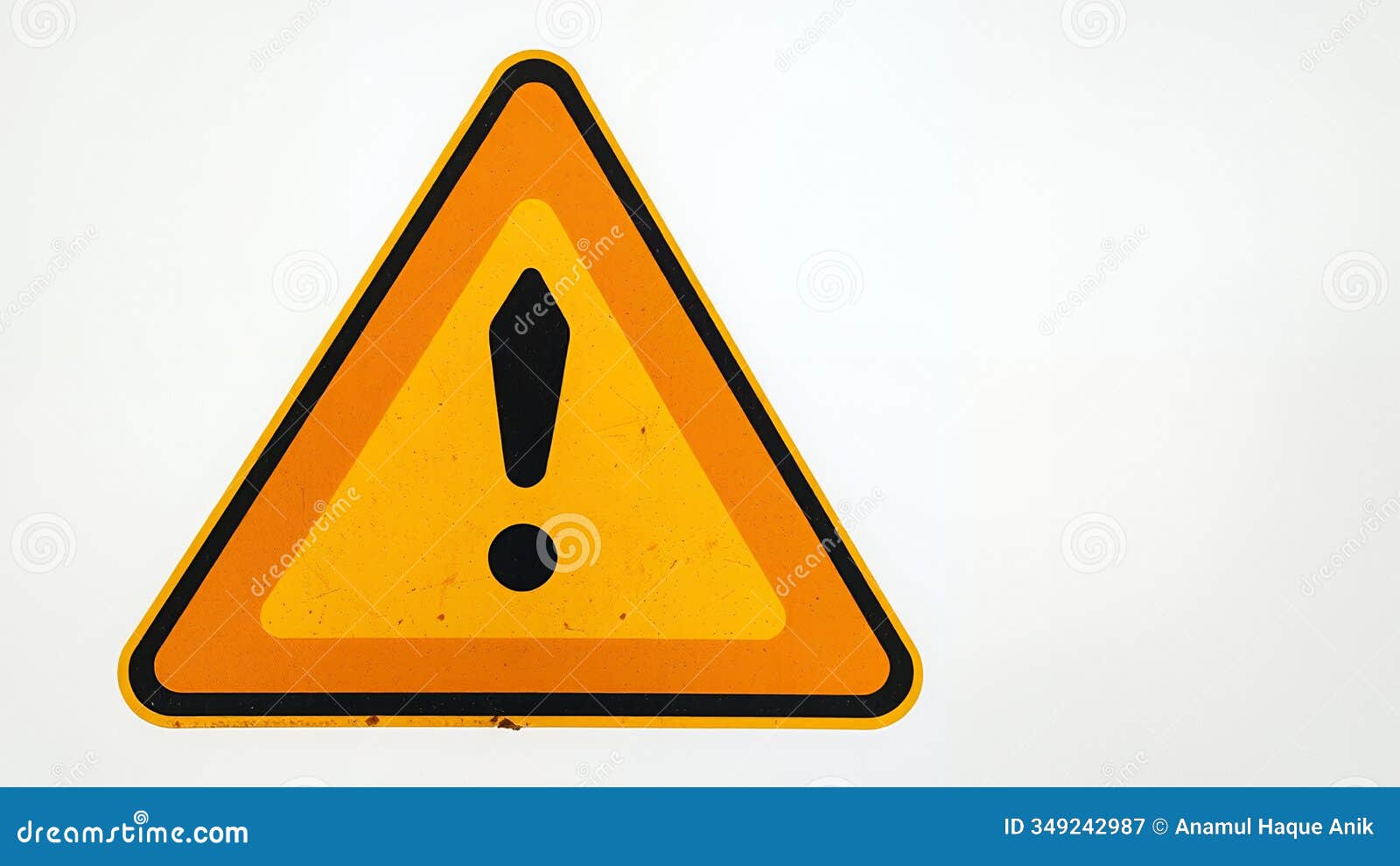 Caution Sign with Exclamation Mark Indicating Potential Hazard or ...