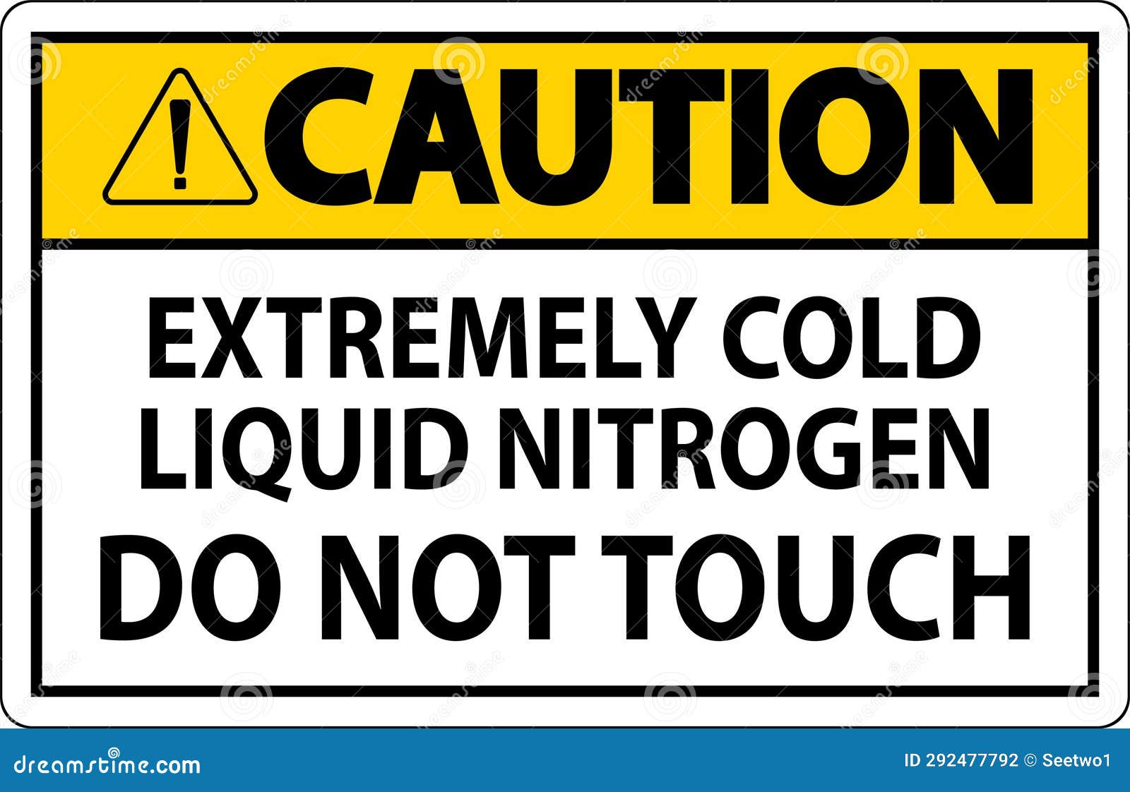 Caution Extremely Cold Surface Do Not Touch Symbol Sign, Vector ...