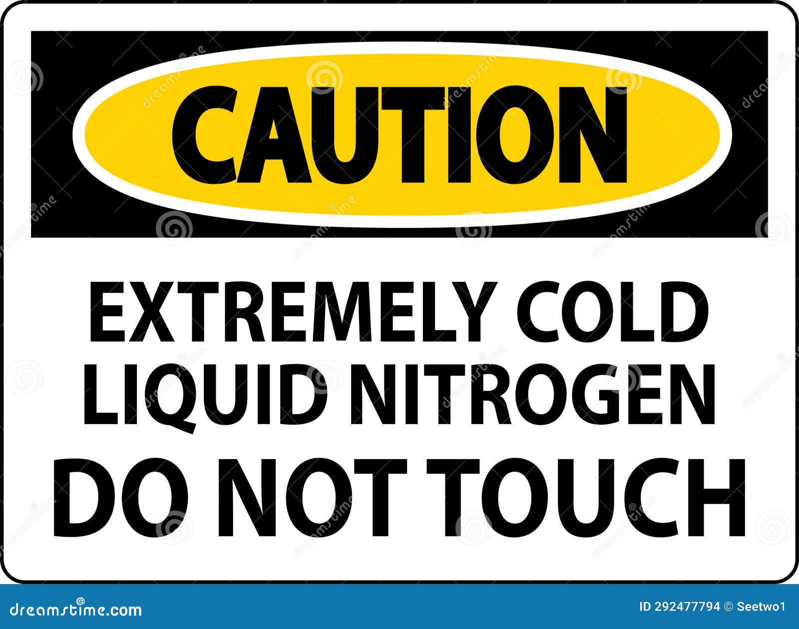 Caution Extremely Cold Surface Do Not Touch Symbol Sign, Vector ...
