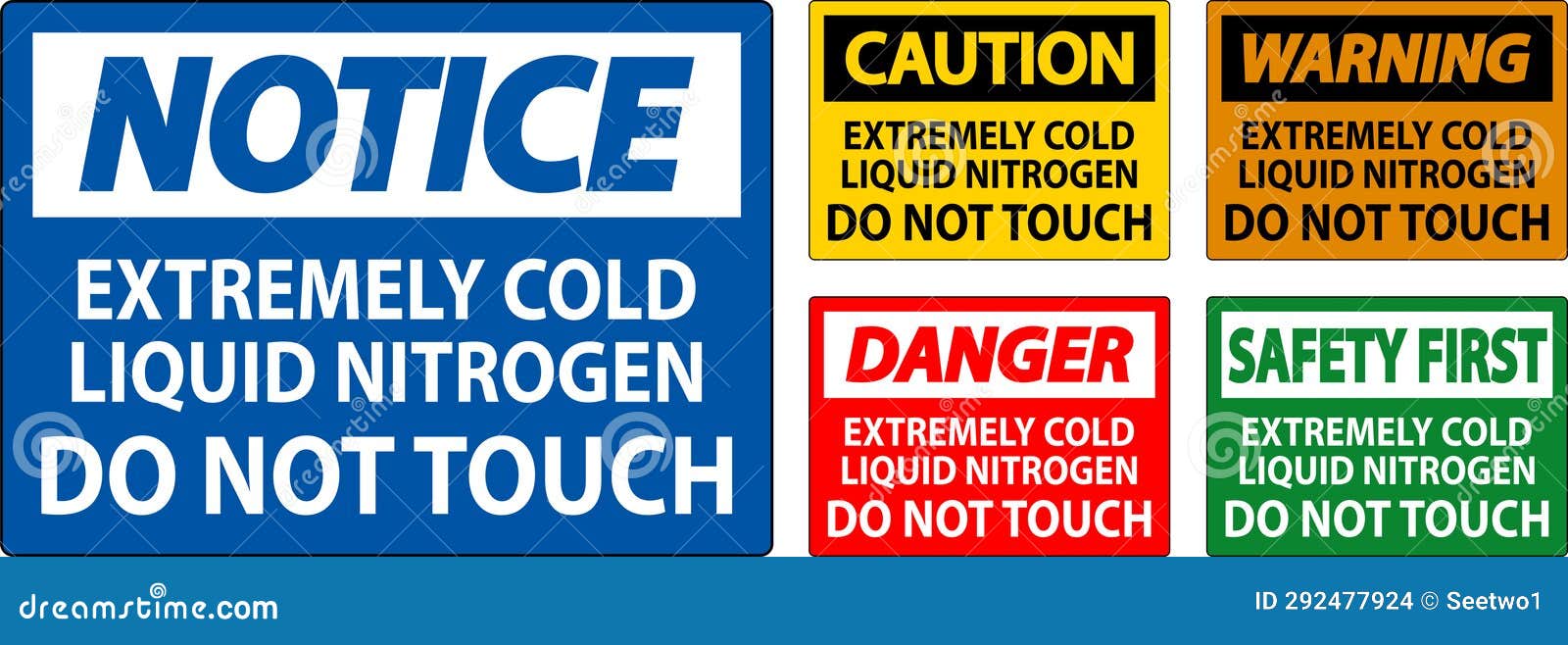Caution Extremely Cold Surface Do Not Touch Symbol Sign, Vector ...