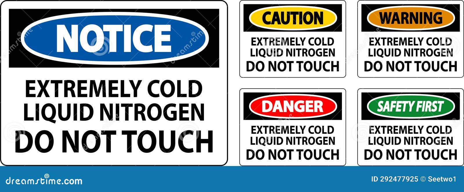 Caution Extremely Cold Surface Do Not Touch Symbol Sign, Vector ...