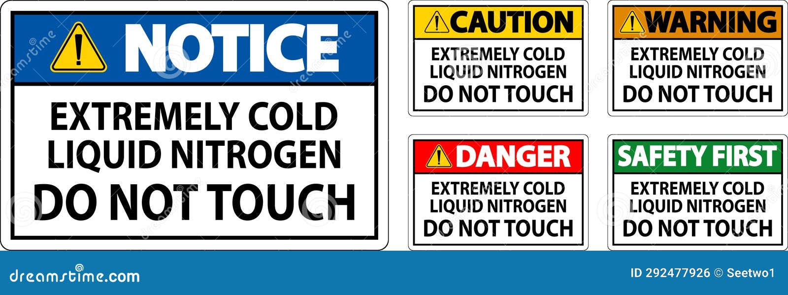 Caution Extremely Cold Surface Do Not Touch Symbol Sign, Vector ...