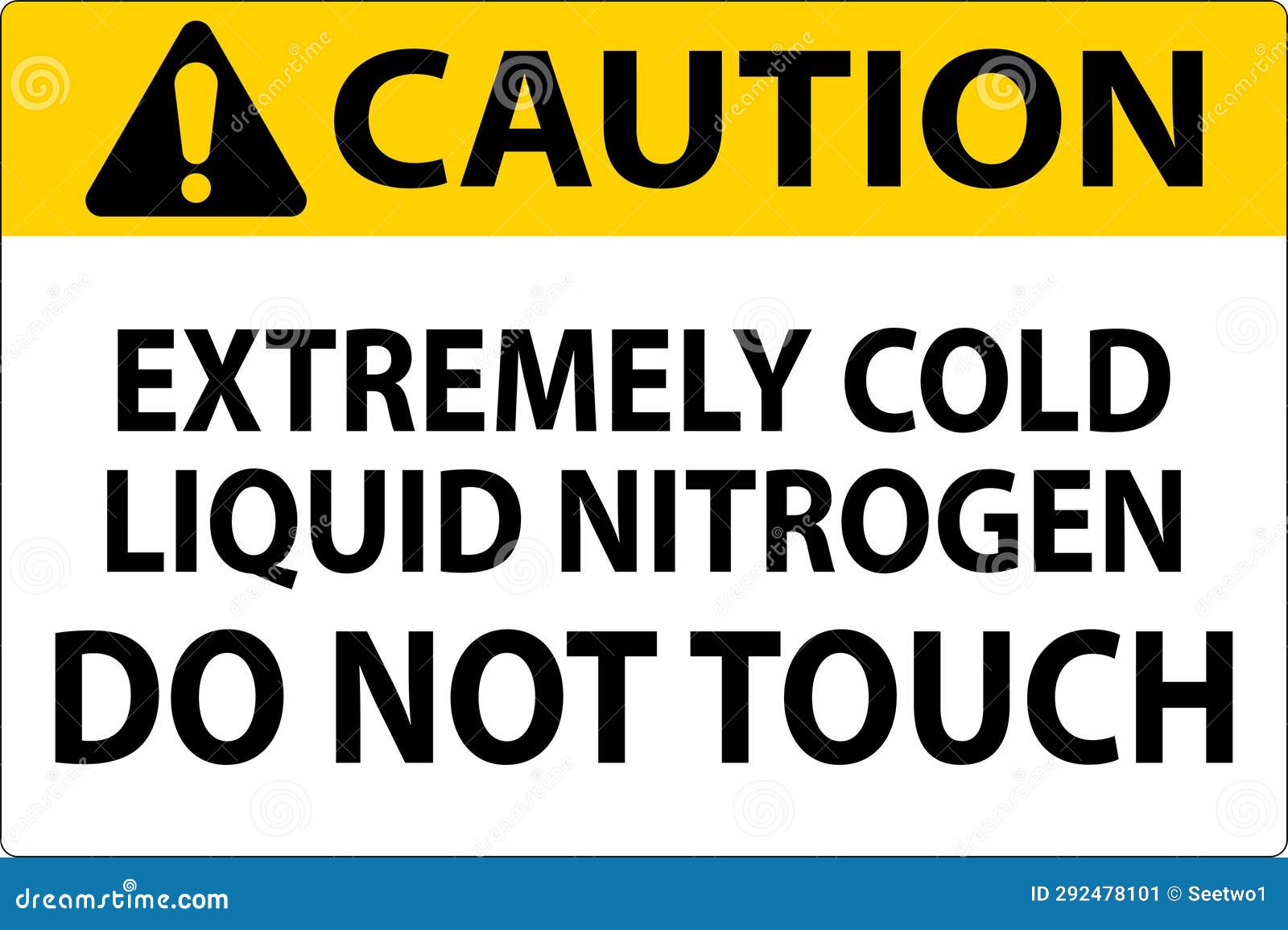 Caution Extremely Cold Surface Do Not Touch Symbol Sign, Vector ...