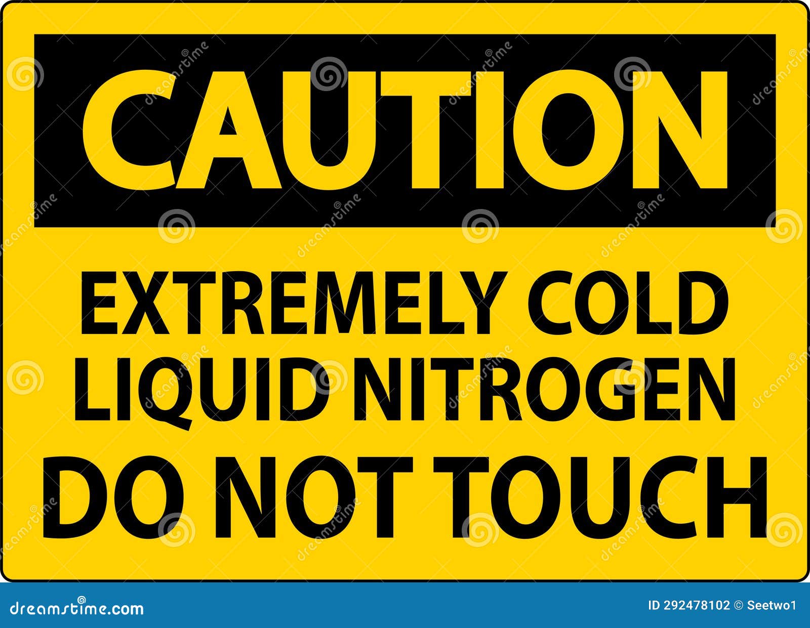 Caution Extremely Cold Surface Do Not Touch Symbol Sign, Vector ...
